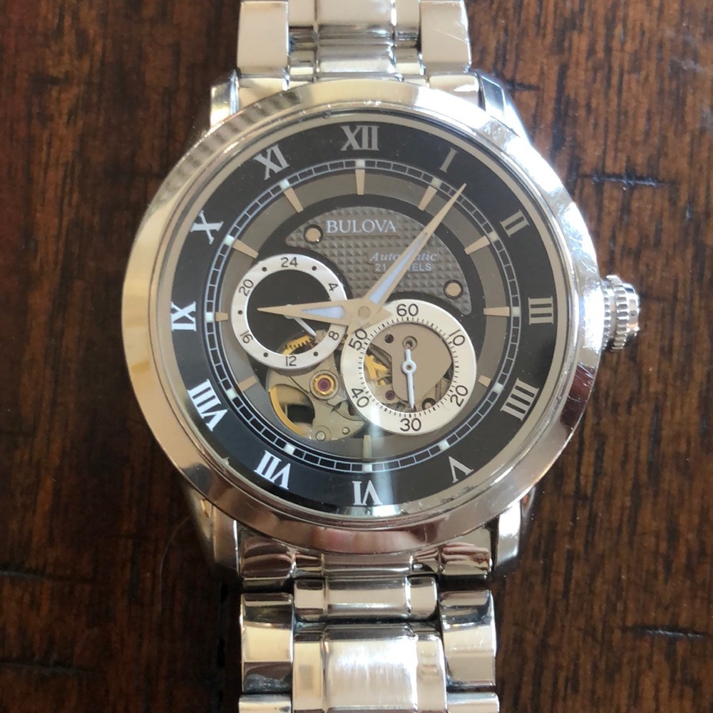 Bulova Automatic Men's 96a119 Self-Winding Mechanical… - Gem